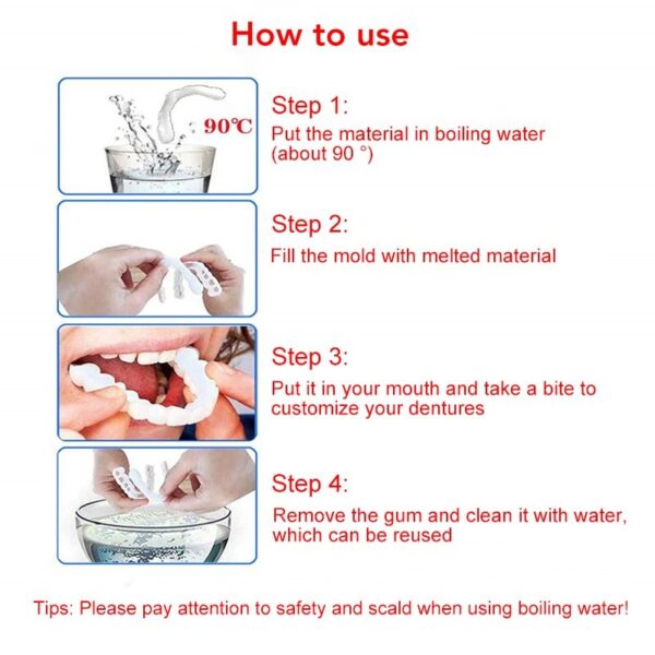 Instant Smile Snap On Veneers (Upper & Lower) Smile Teeth Veneers ...